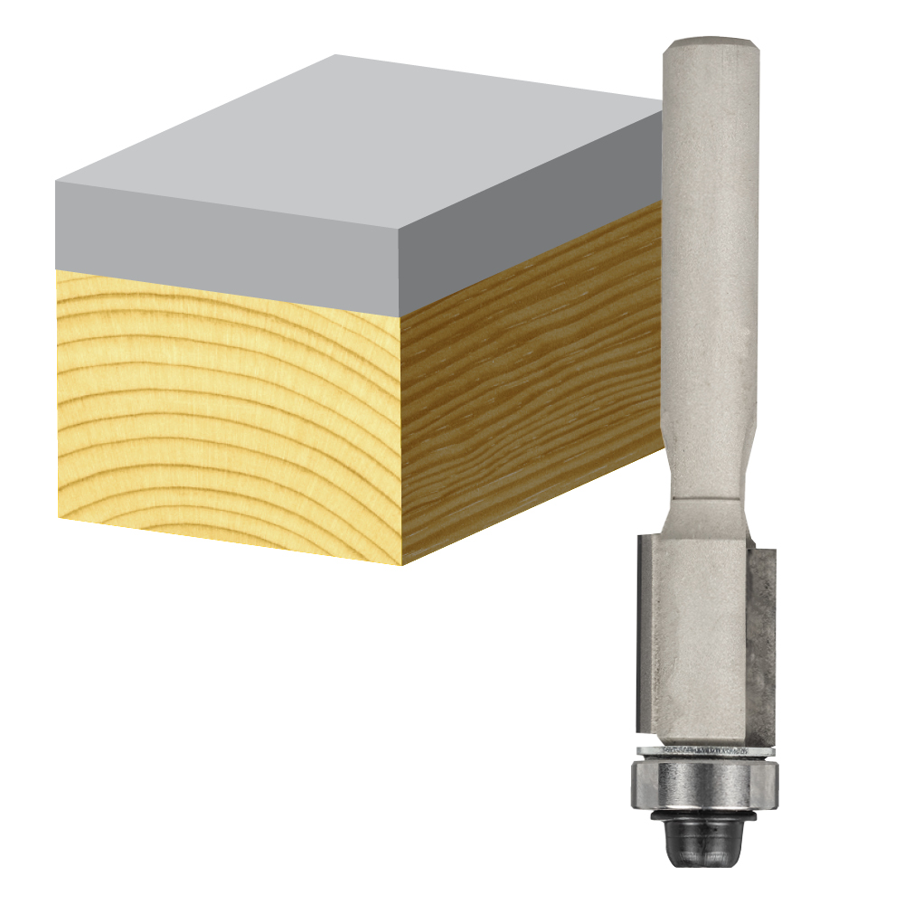Diamond PCD Tipped Flush Trimming Bit